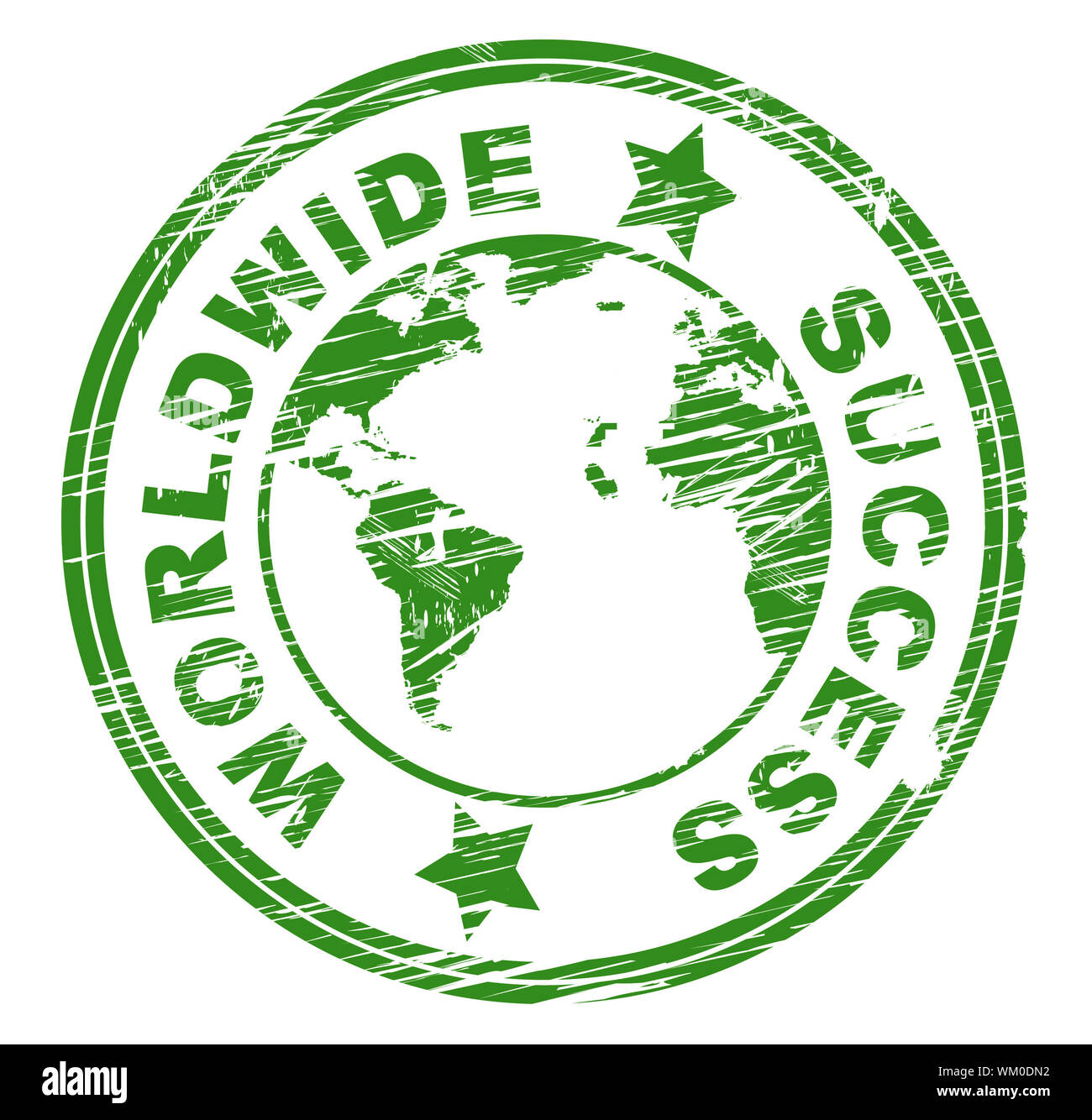 Worldwide Success Representing Globalisation Prevail And Triumphant ...