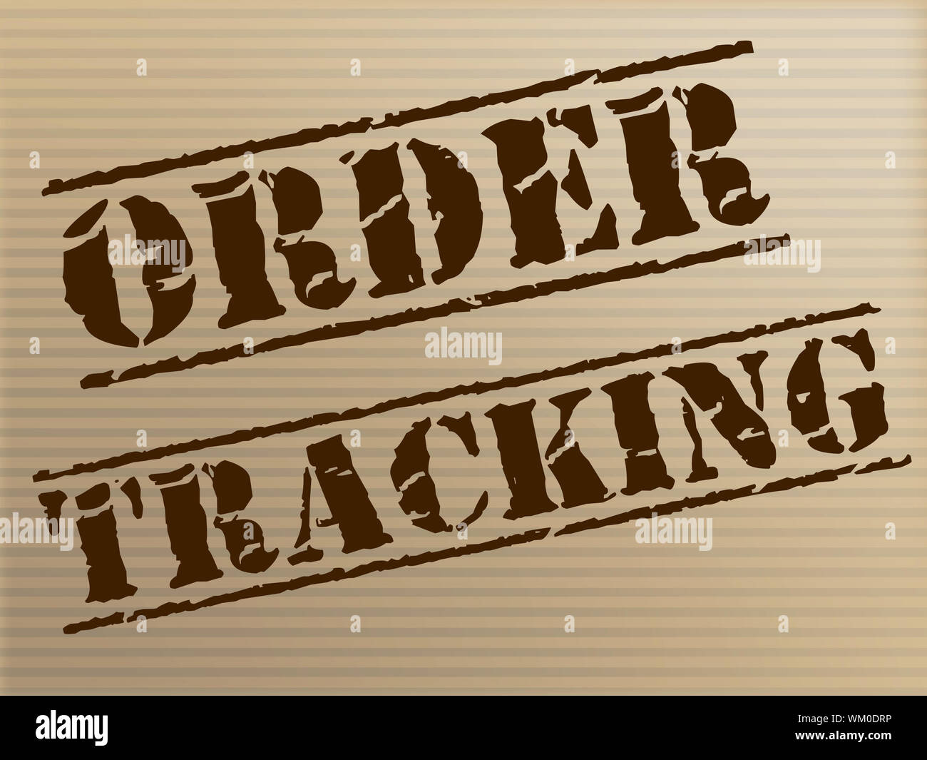 Order Tracking Showing Logistics Shipment And Tracked Stock Photo - Alamy