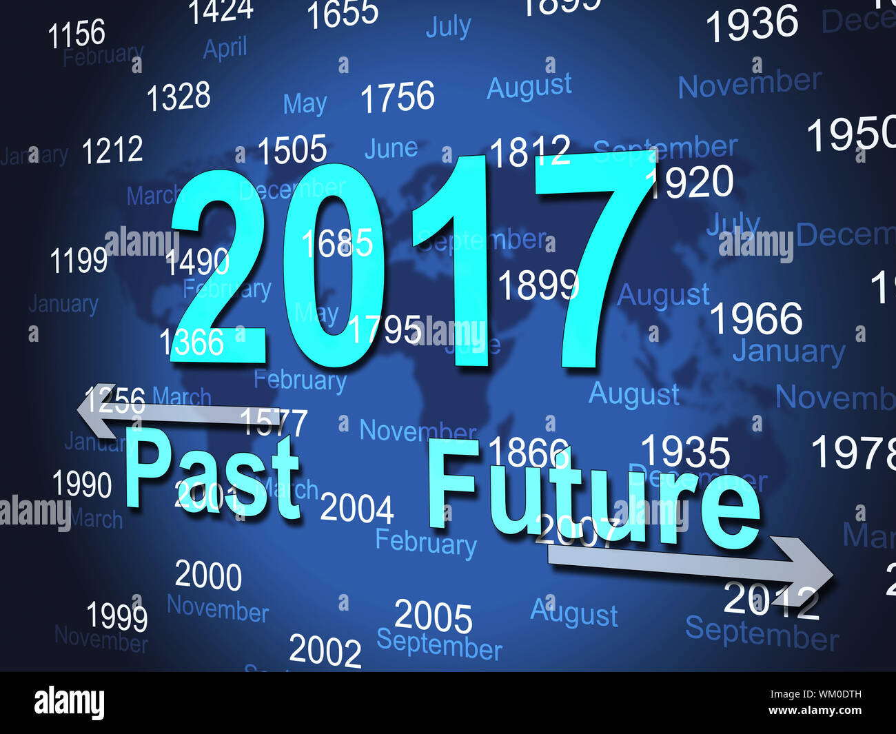 Year Twenty Seventeen Indicating New-Year Celebrate And Celebrating ...