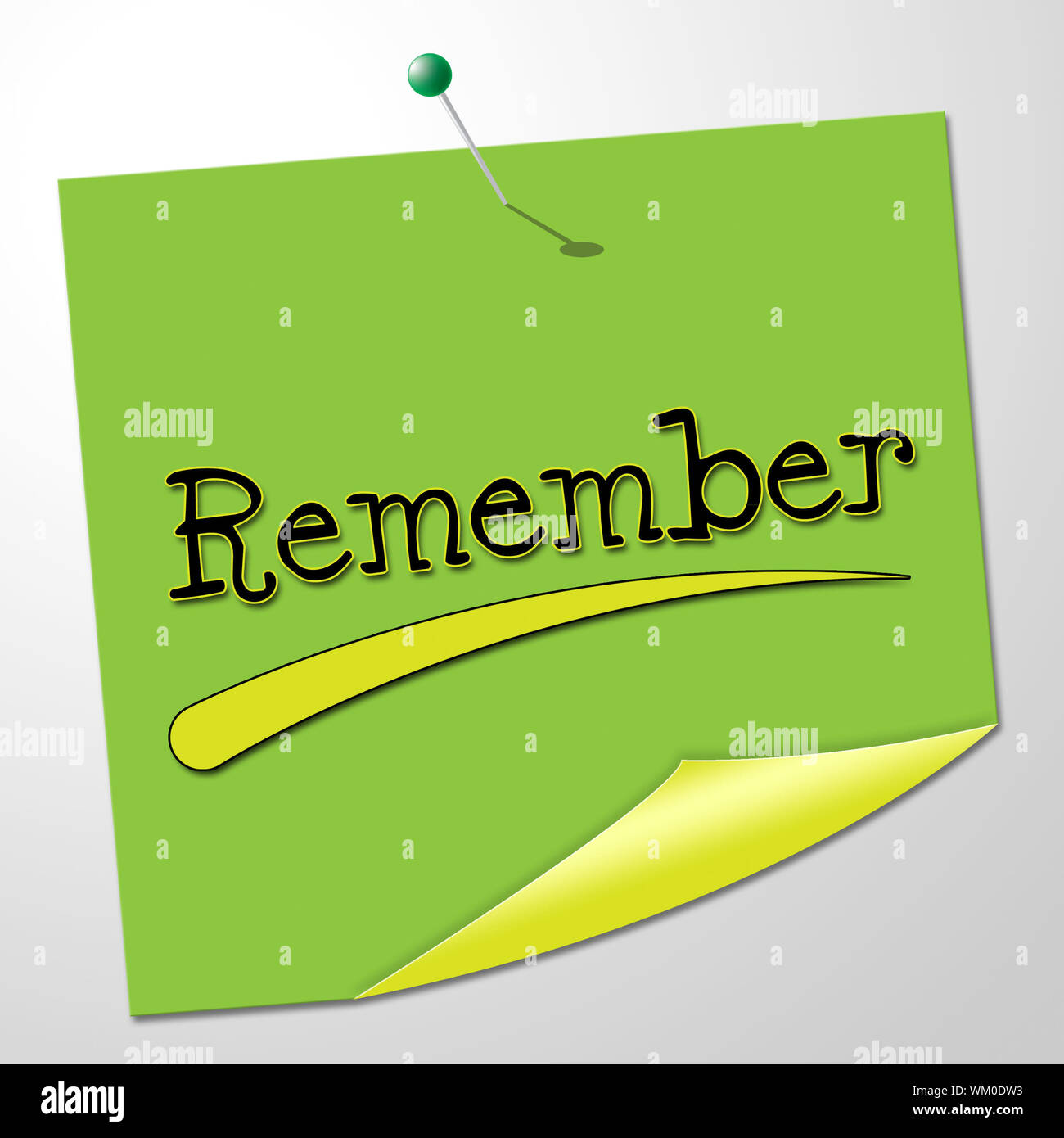Forgetting reminder hi-res stock photography and images - Alamy