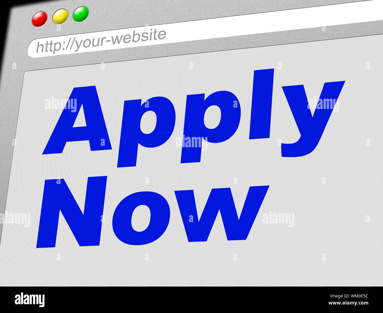 Apply Now Showing At This Time And Now Stock Photo - Alamy