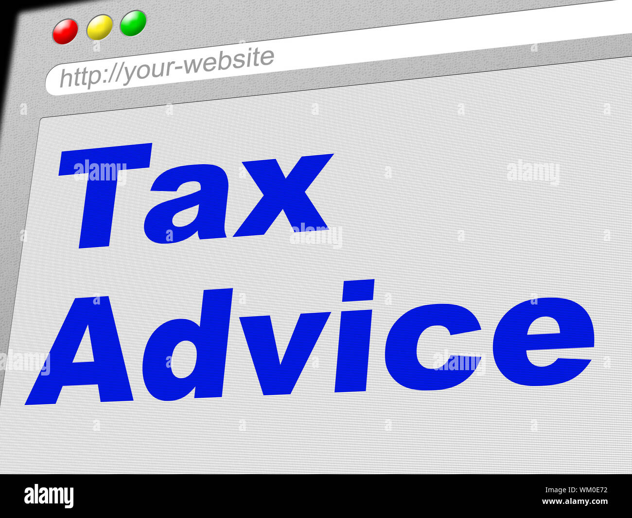 Tax Advice Showing Advisory Tips And Faq Stock Photo - Alamy