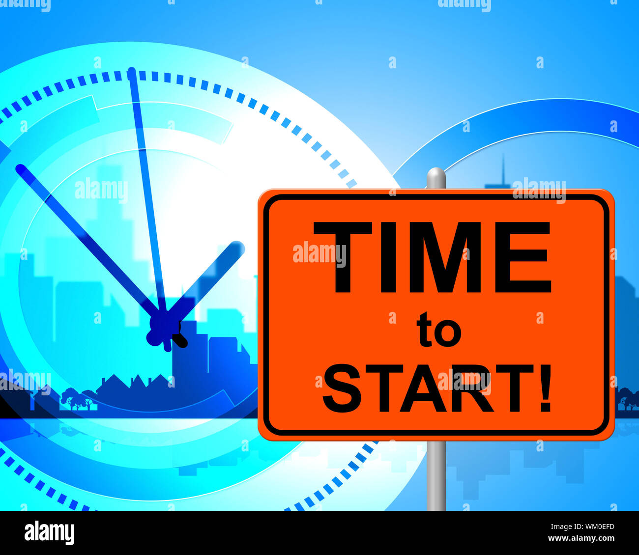 Time To Start Showing At The Moment And Now Stock Photo - Alamy