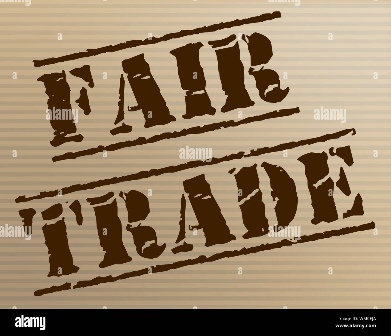 Fair Trade Representing Stamp Producer And Fairtrade Stock Photo - Alamy
