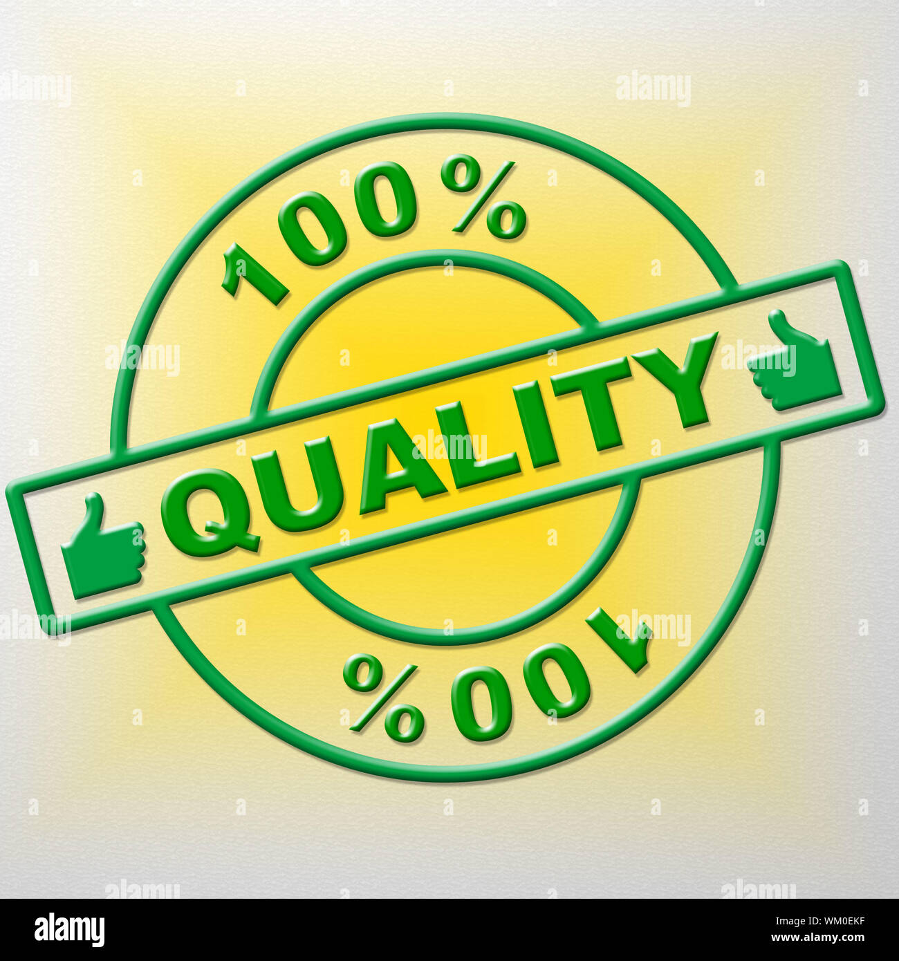 Hundred Percent Quality Representing Perfect Perfection And Approved ...