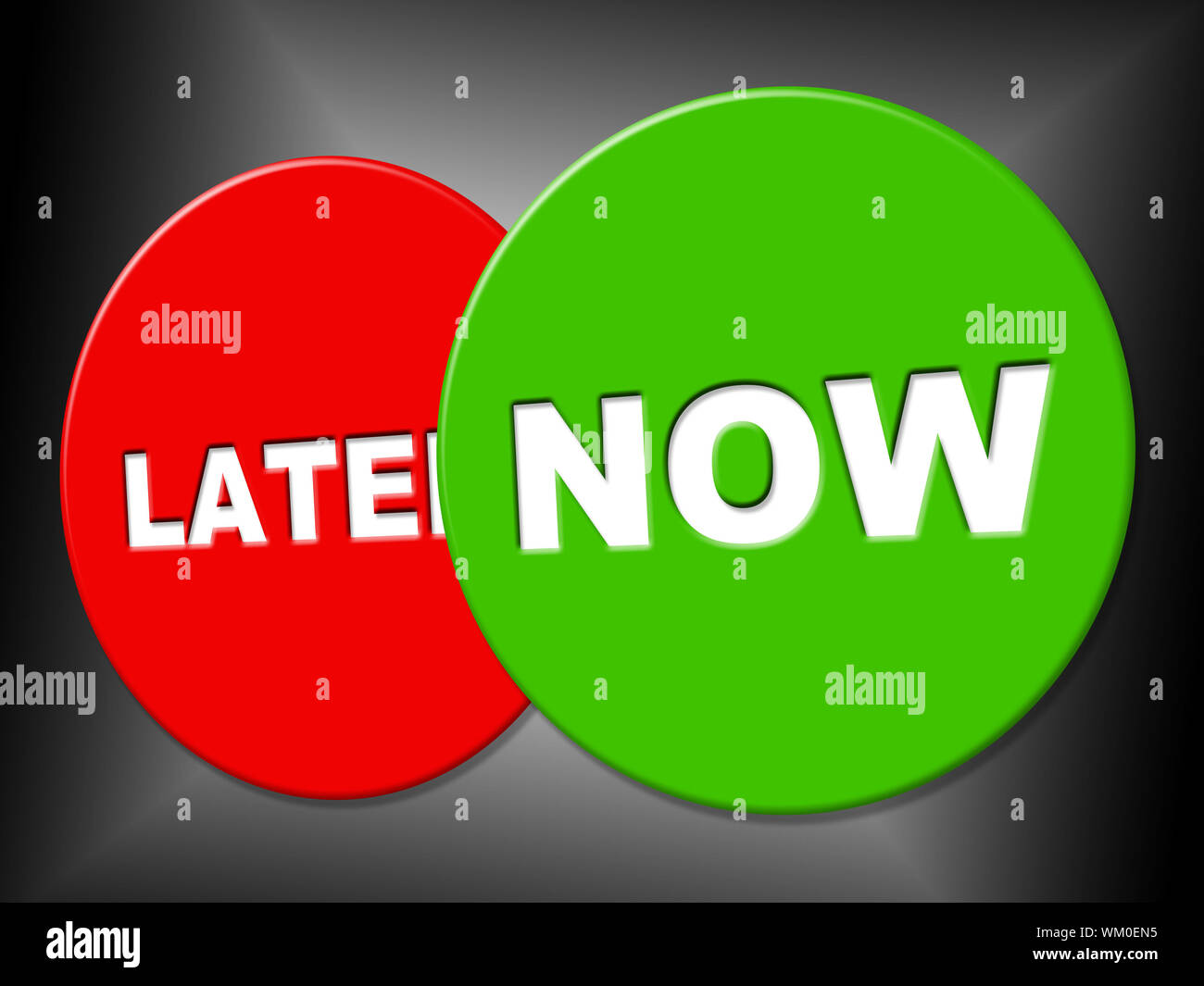 Now Sign Showing At This Time And Now Stock Photo - Alamy