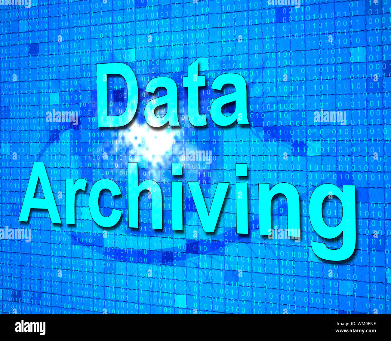 Data Archiving Representing Cataloguing Archives And Backup Stock Photo ...