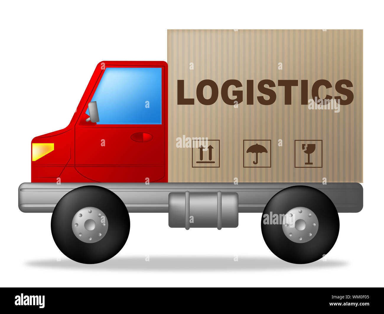 Logistics Truck Representing Moving Organize And Transporting Stock ...