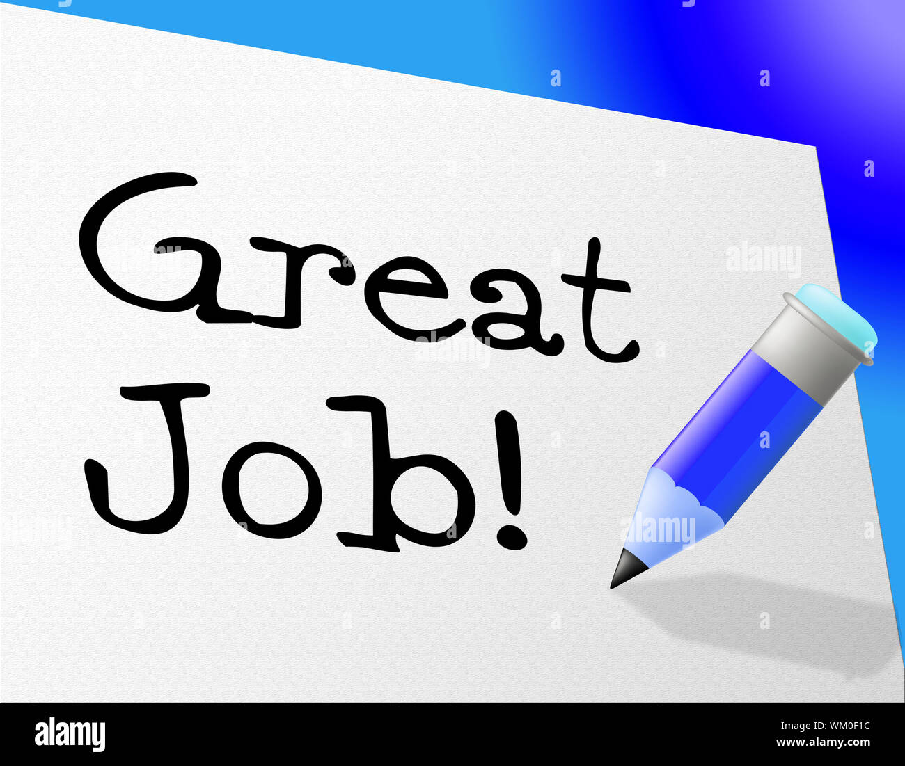 Great Job Showing Accomplishment Celebrating And Successful Stock Photo ...