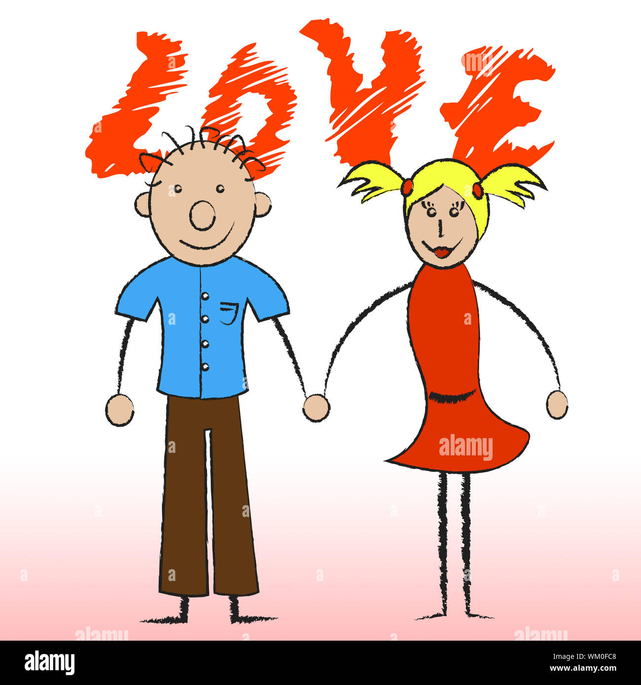 Love Couple Showing Compassionate Affection And Boyfriend Stock Photo ...