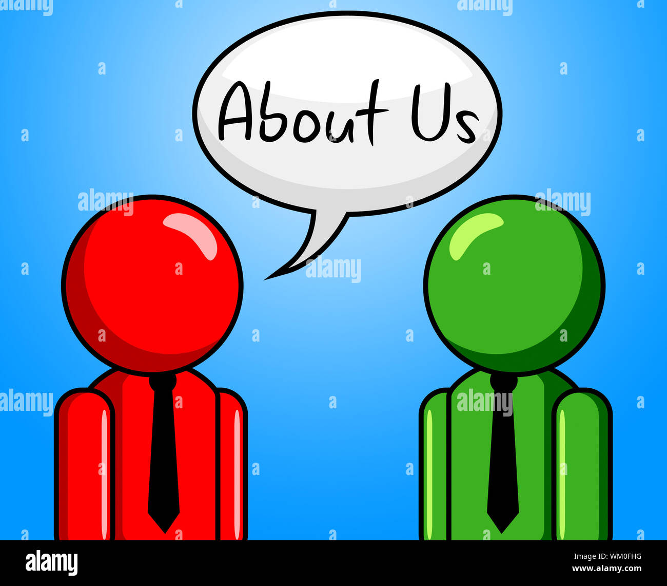 About Us Indicating Company Id And About-Us Stock Photo - Alamy