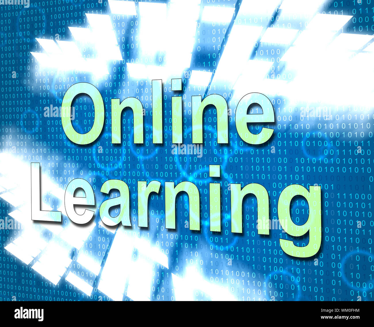Online Learning Representing World Wide Web And Website Stock Photo - Alamy