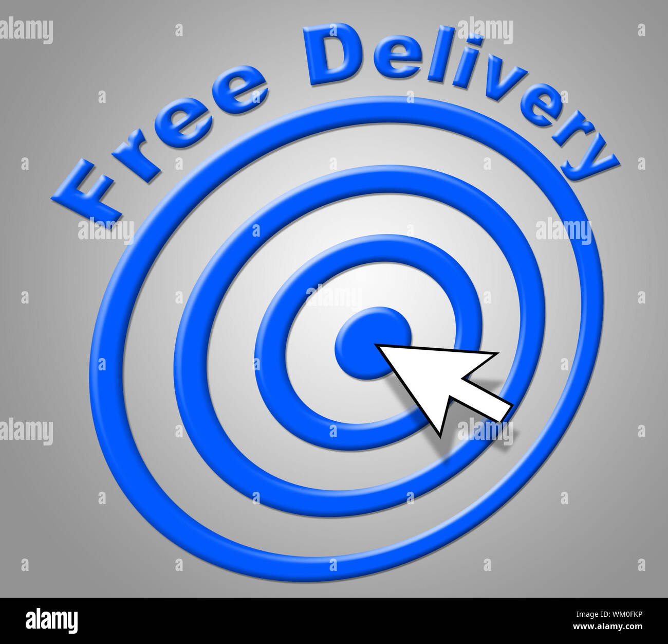 Free Delivery Indicating With Our Compliments And Gratis Stock Photo ...