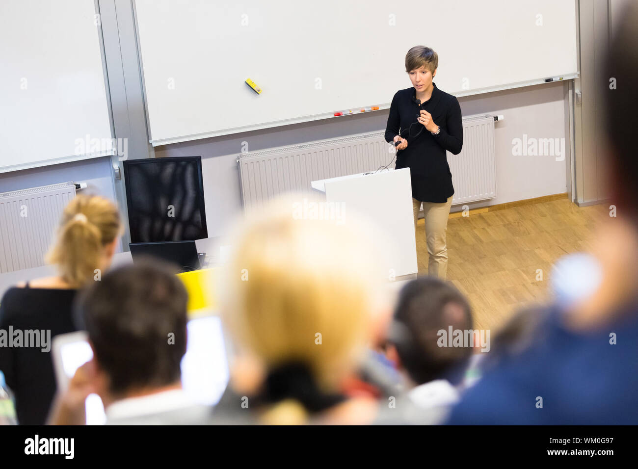 Lecture at university Stock Photo - Alamy