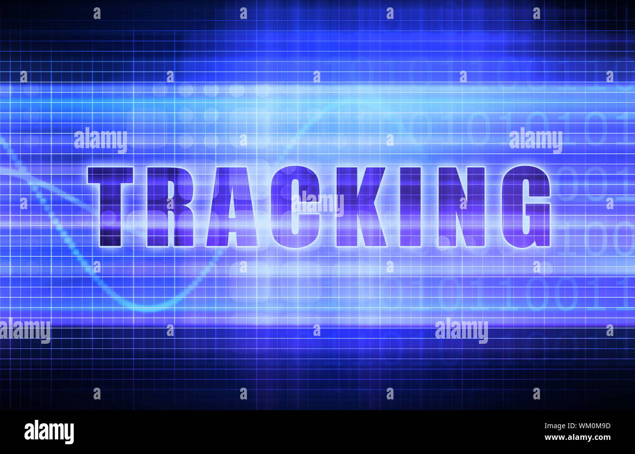 Tracking on a Tech Business Chart Art Stock Photo - Alamy
