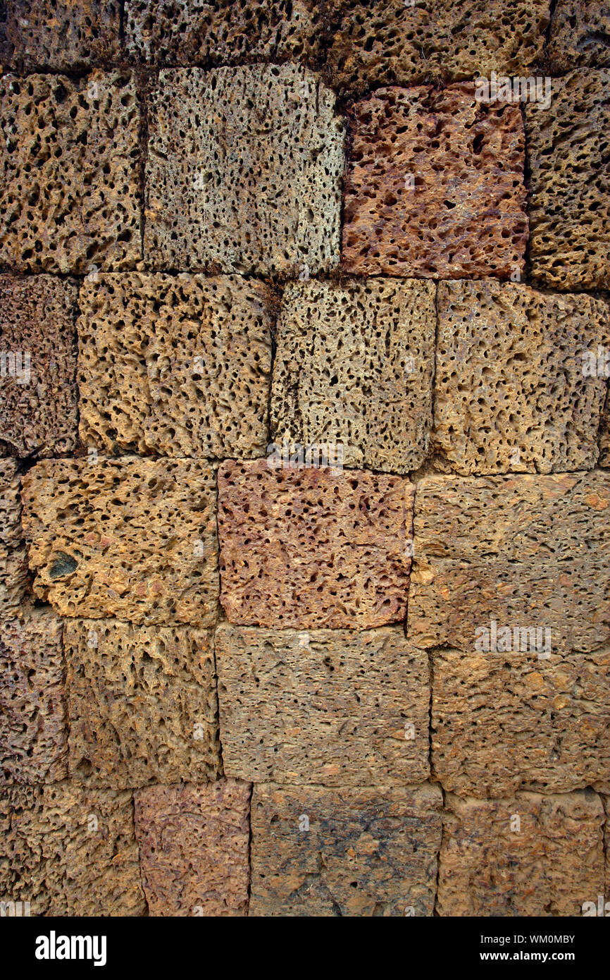 Ancient block wall Stock Photo - Alamy
