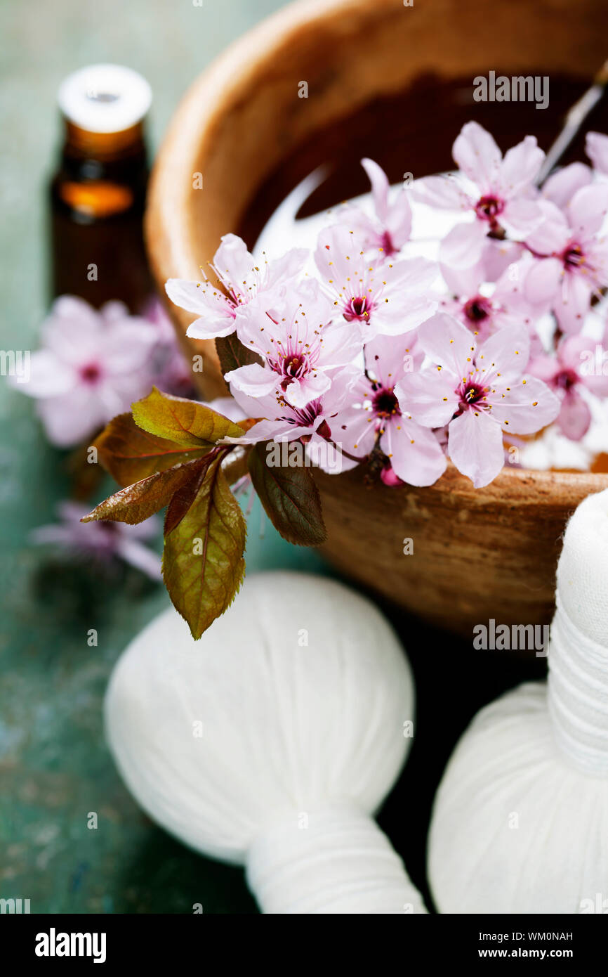 Close up spa setting hi-res stock photography and images - Alamy