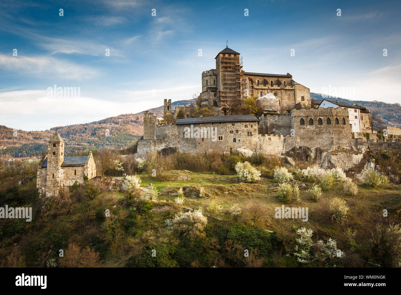 Sion, Switzerland - Valere castle Stock Photo - Alamy