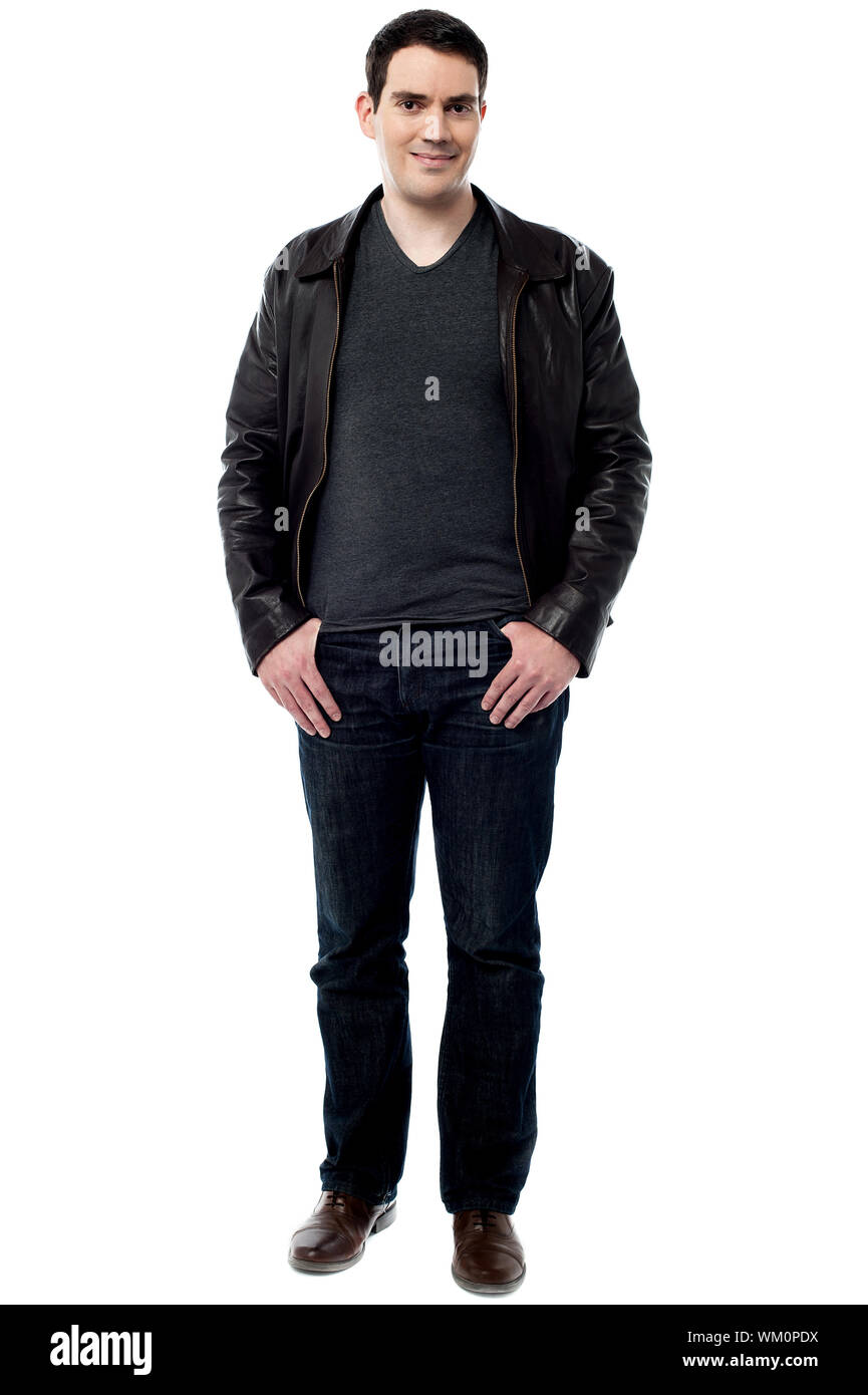 Handsome middle aged man posing to camera Stock Photo - Alamy