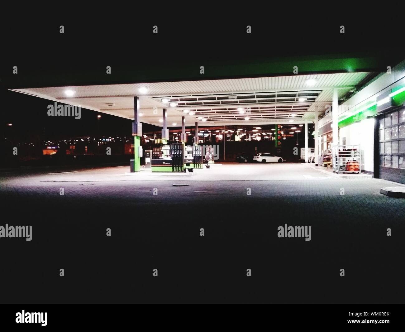 Gas Station At Night High Resolution Stock Photography and Images - Alamy