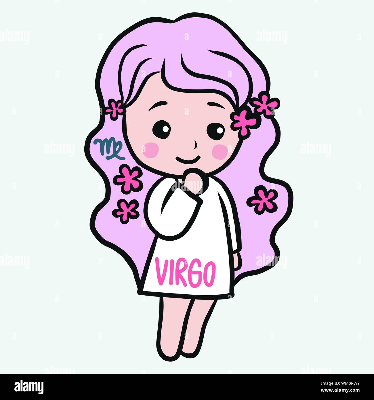 Girl write calendar Stock Vector Images - Alamy