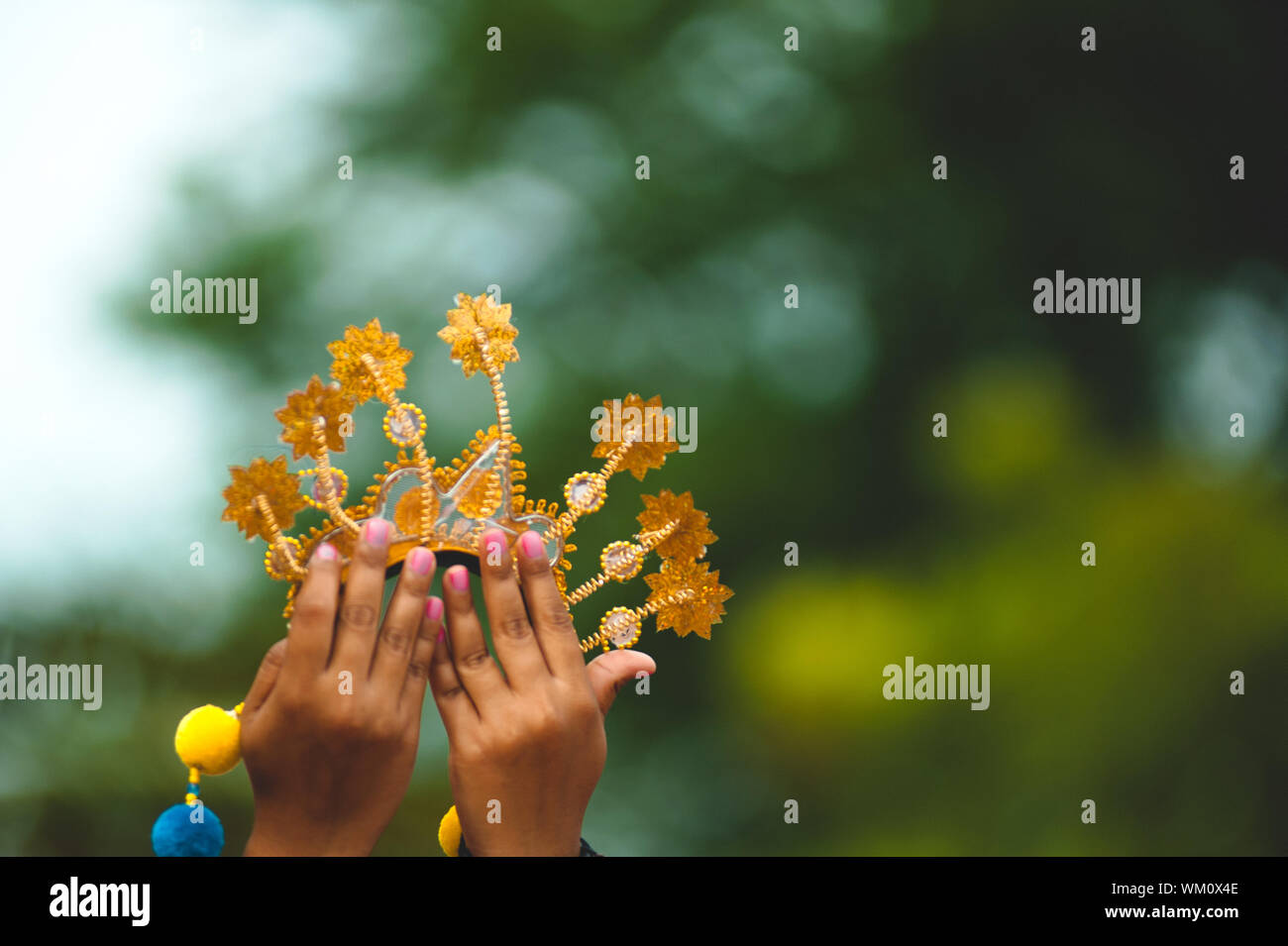 Hand on crown hi-res stock photography and images - Alamy