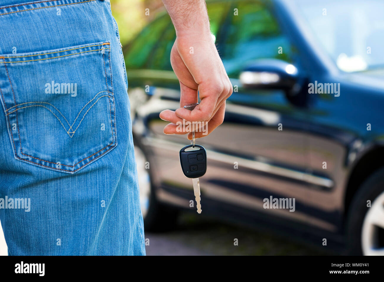 Man car keys parked hi-res stock photography and images - Alamy