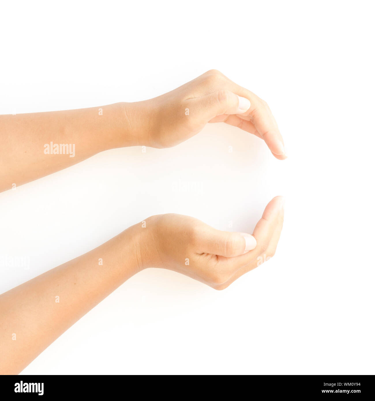 two hand make circle Stock Photo - Alamy