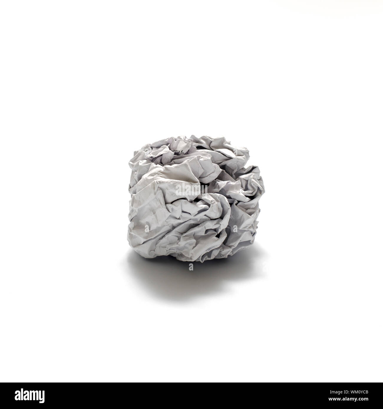 Screwed up ball paper Cut Out Stock Images & Pictures - Alamy