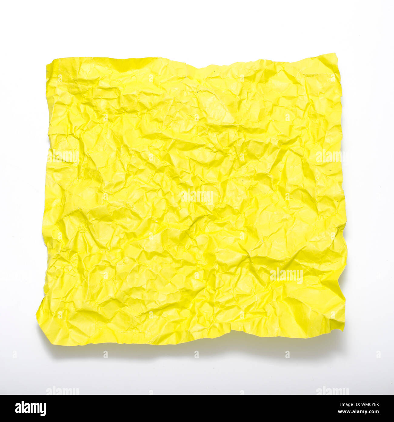 texture of wrinkled yellow paper Stock Photo - Alamy