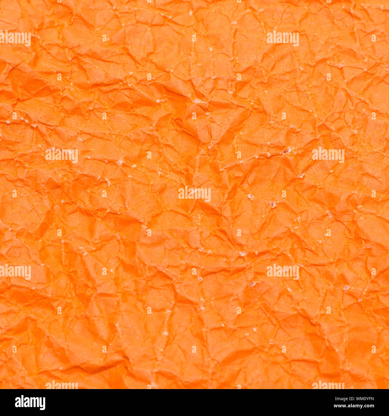 texture of wrinkled orange paper background Stock Photo - Alamy