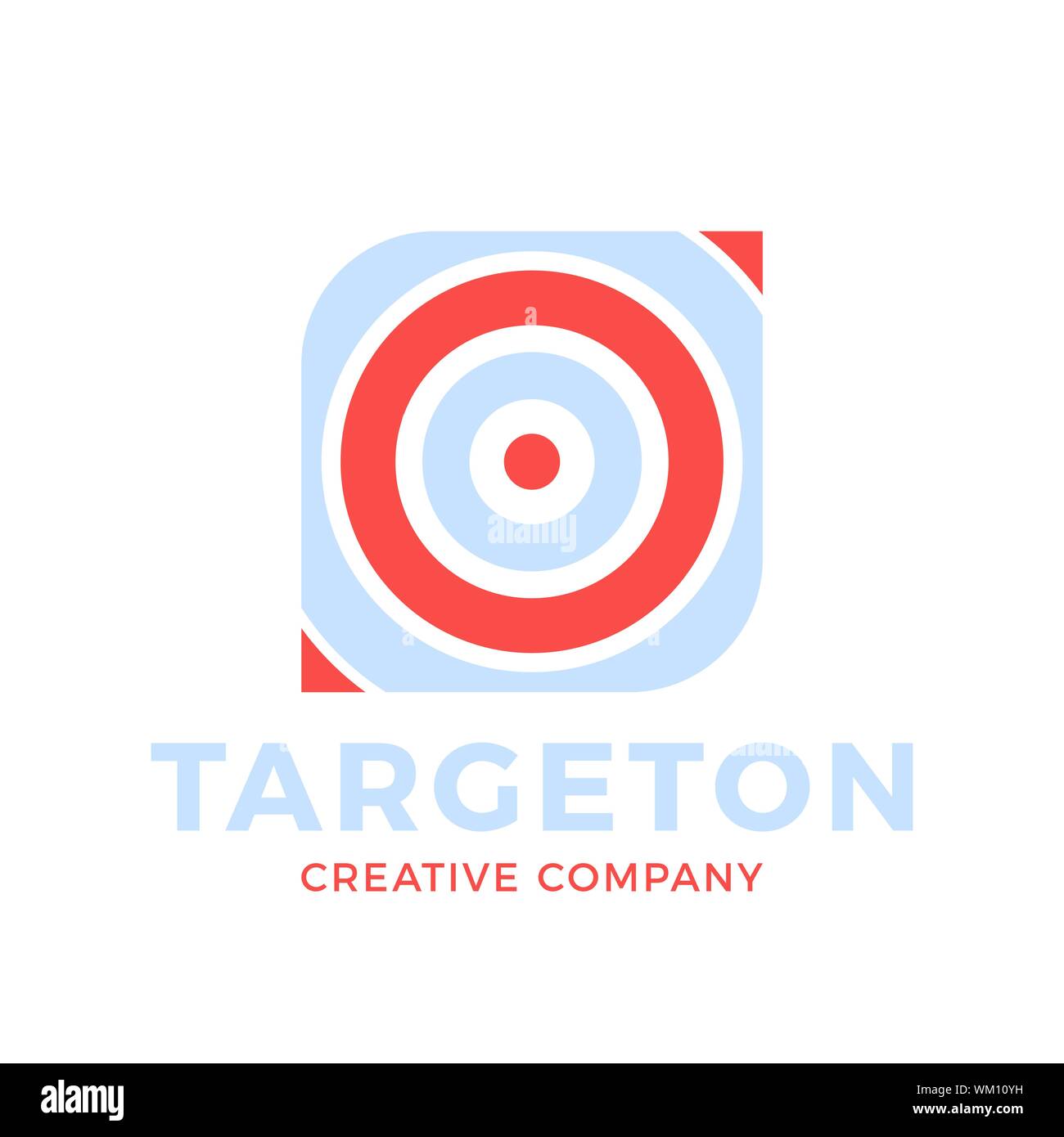 Target icon vector illustration on white background. Target symbol logo ...