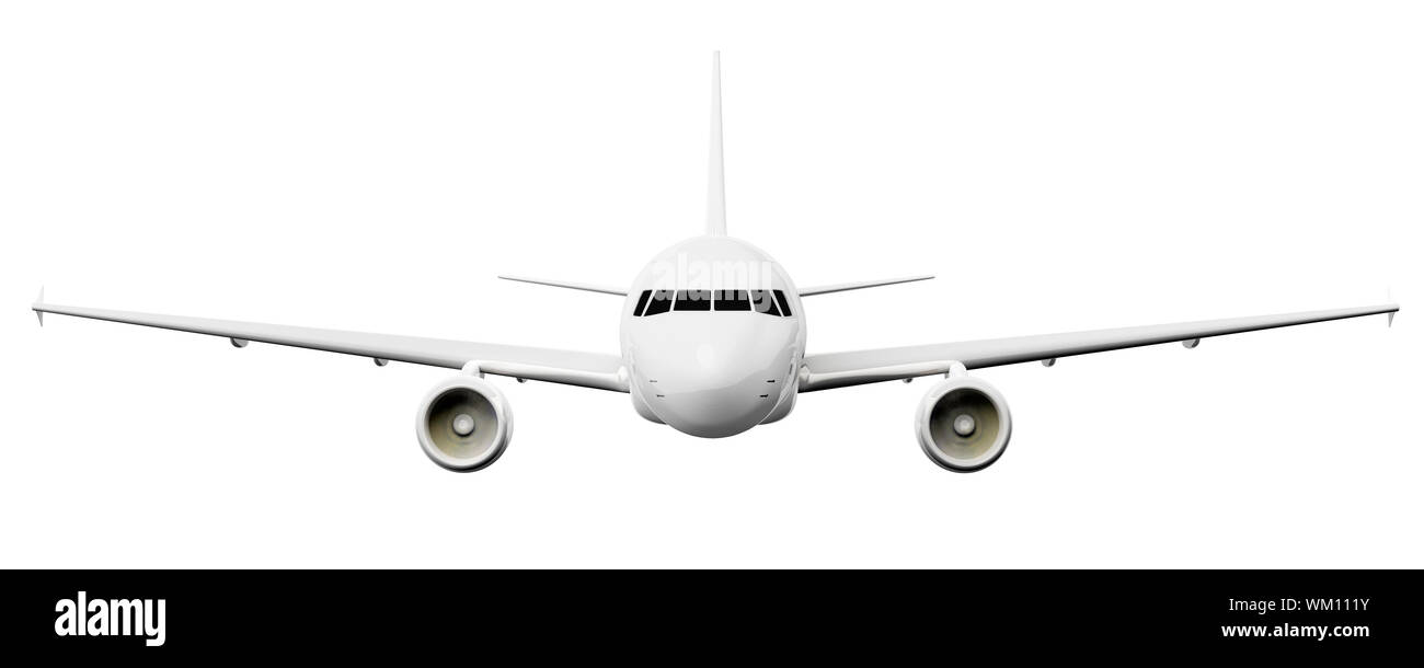 An image of an airplane isolated on a white background Stock Photo - Alamy