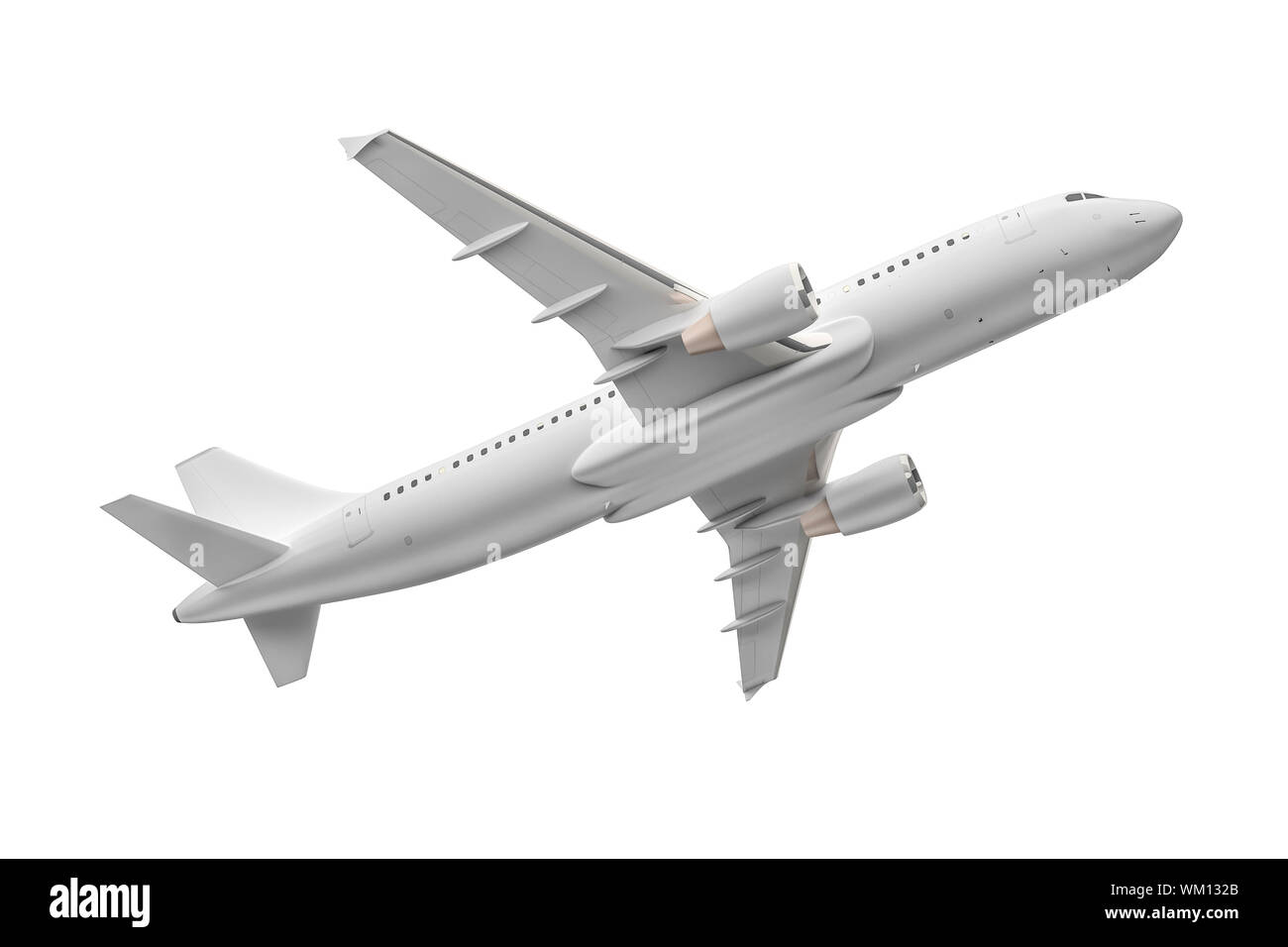 An image of an Airplane isolated on a white background Stock Photo - Alamy