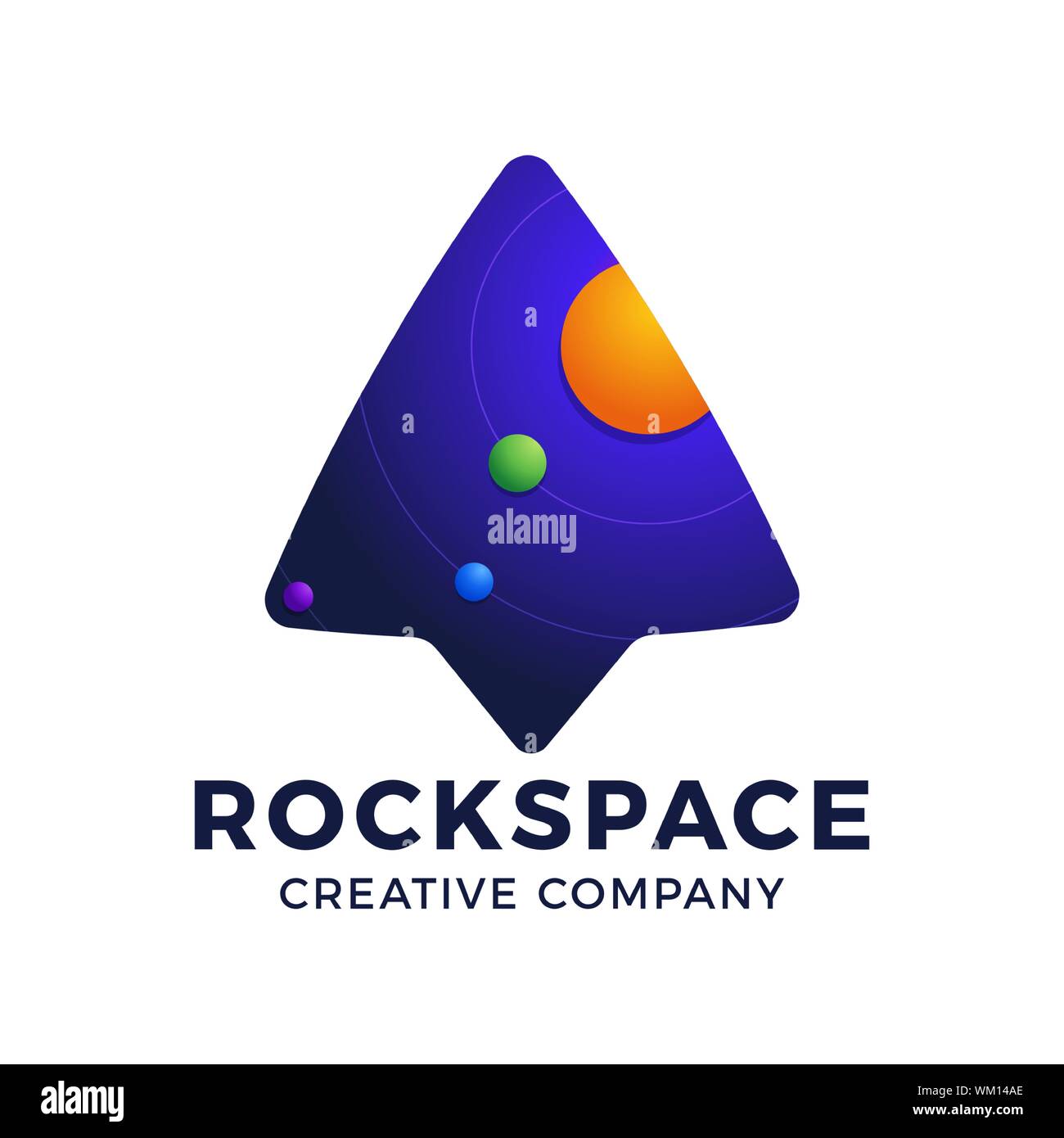 Letter a space planet Stock Vector Images - Alamy