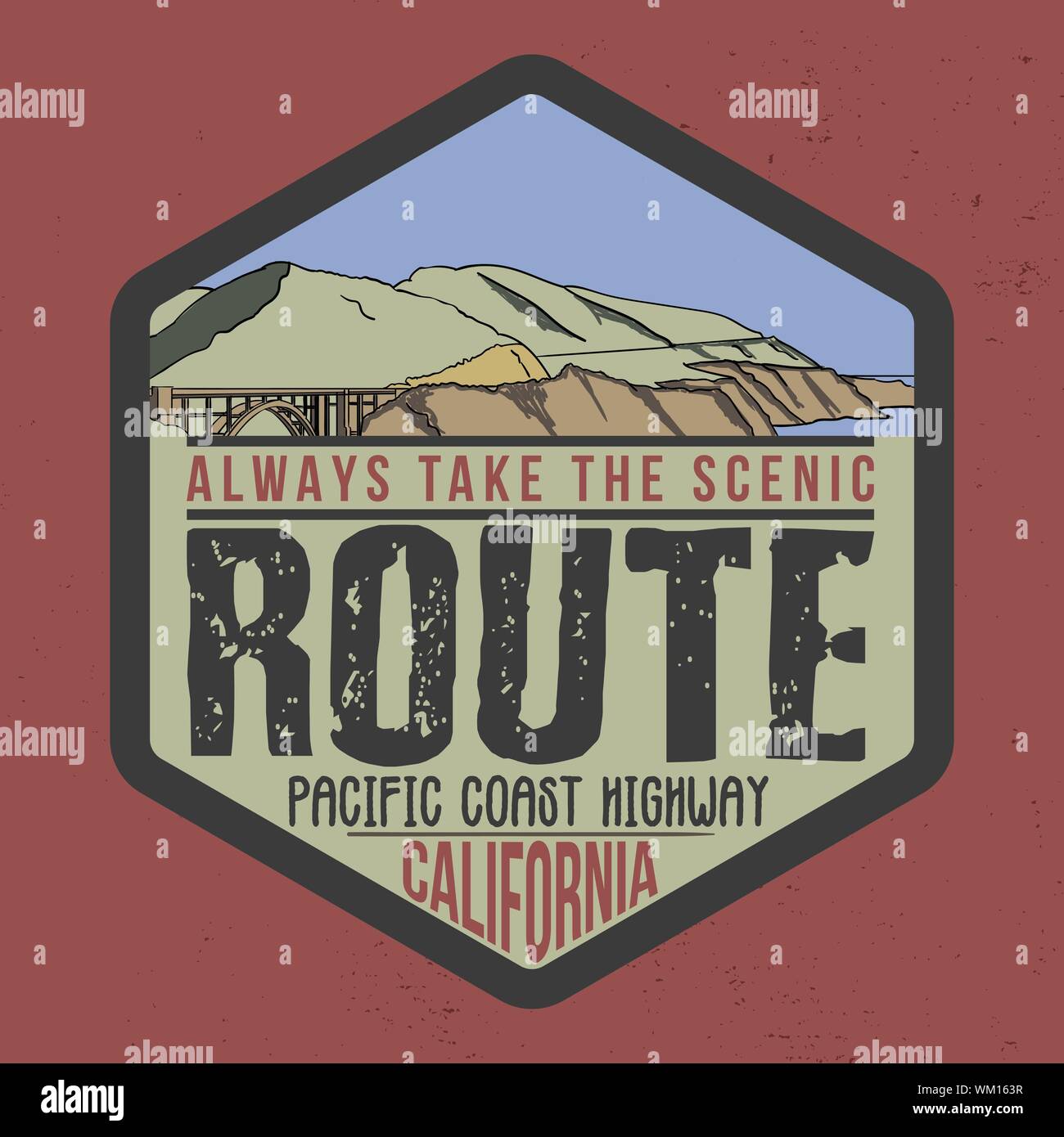 West coast rock art Stock Vector Images - Alamy