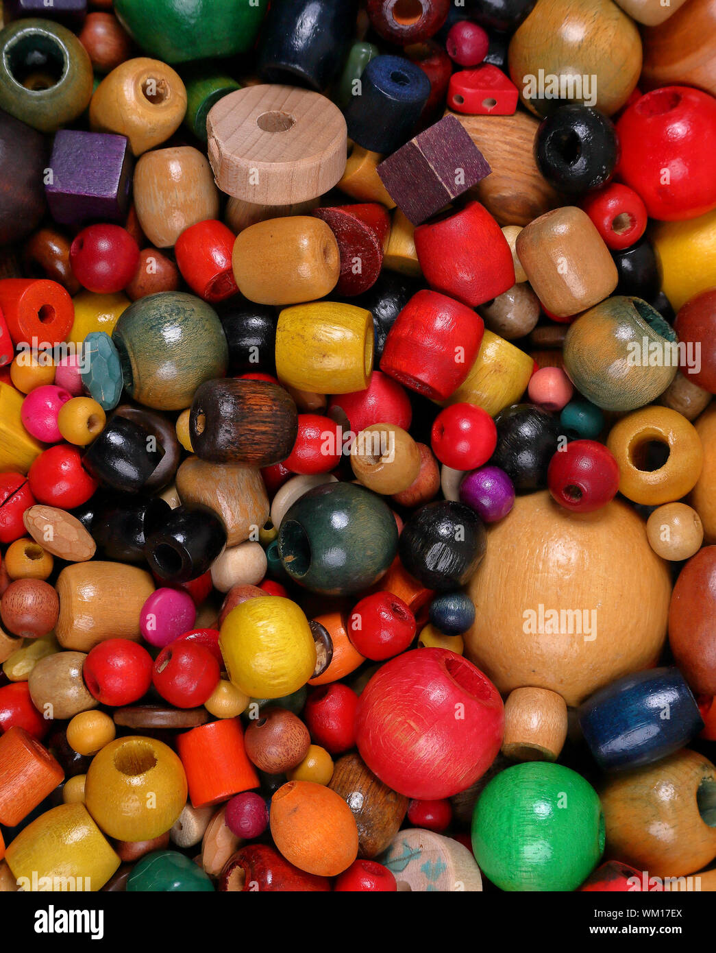 Beads, many colors, many shapes and a variety of sizes Stock Photo - Alamy