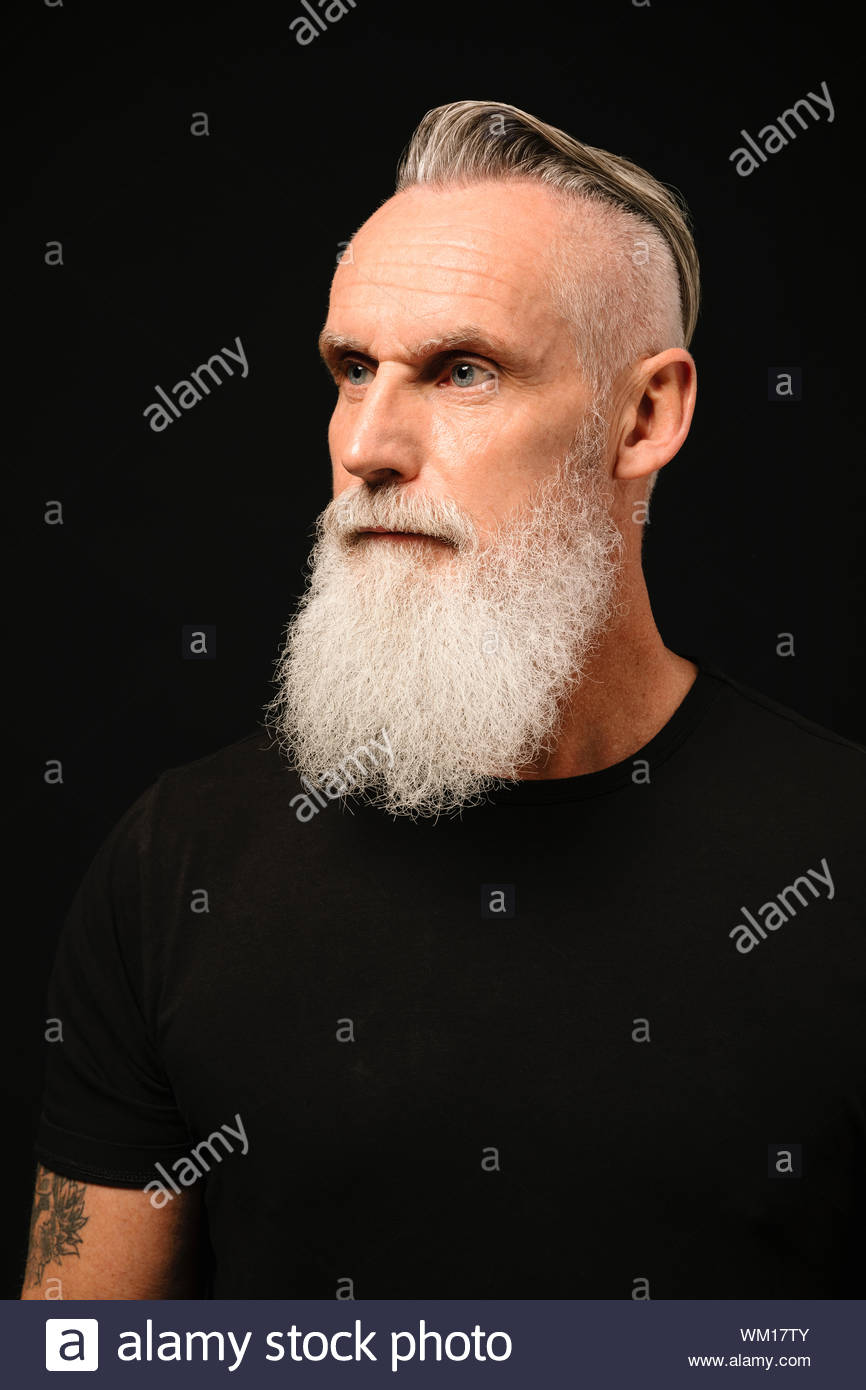 White hair man hi-res stock photography and images - Alamy