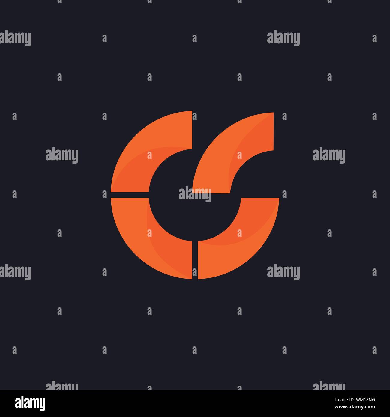 CS and SC creative initial based letter icon logo vector designs Stock ...