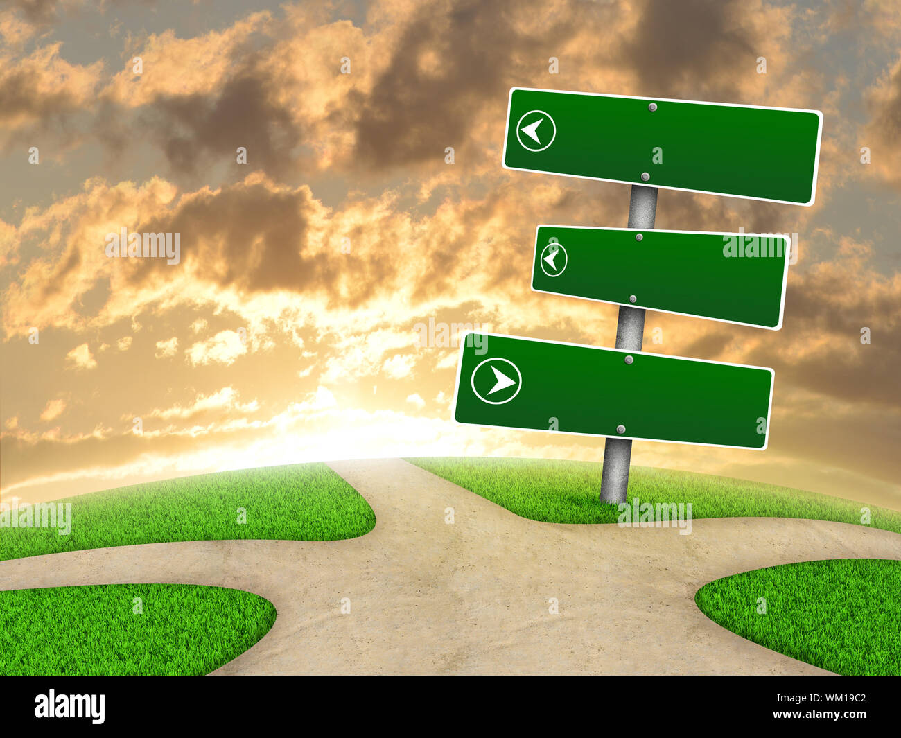 Crossroad Sign Clipart
