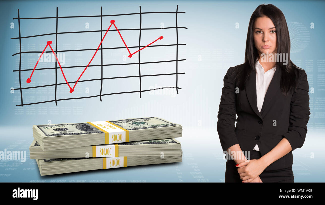 Sad face in dollar bill hi-res stock photography and images - Alamy