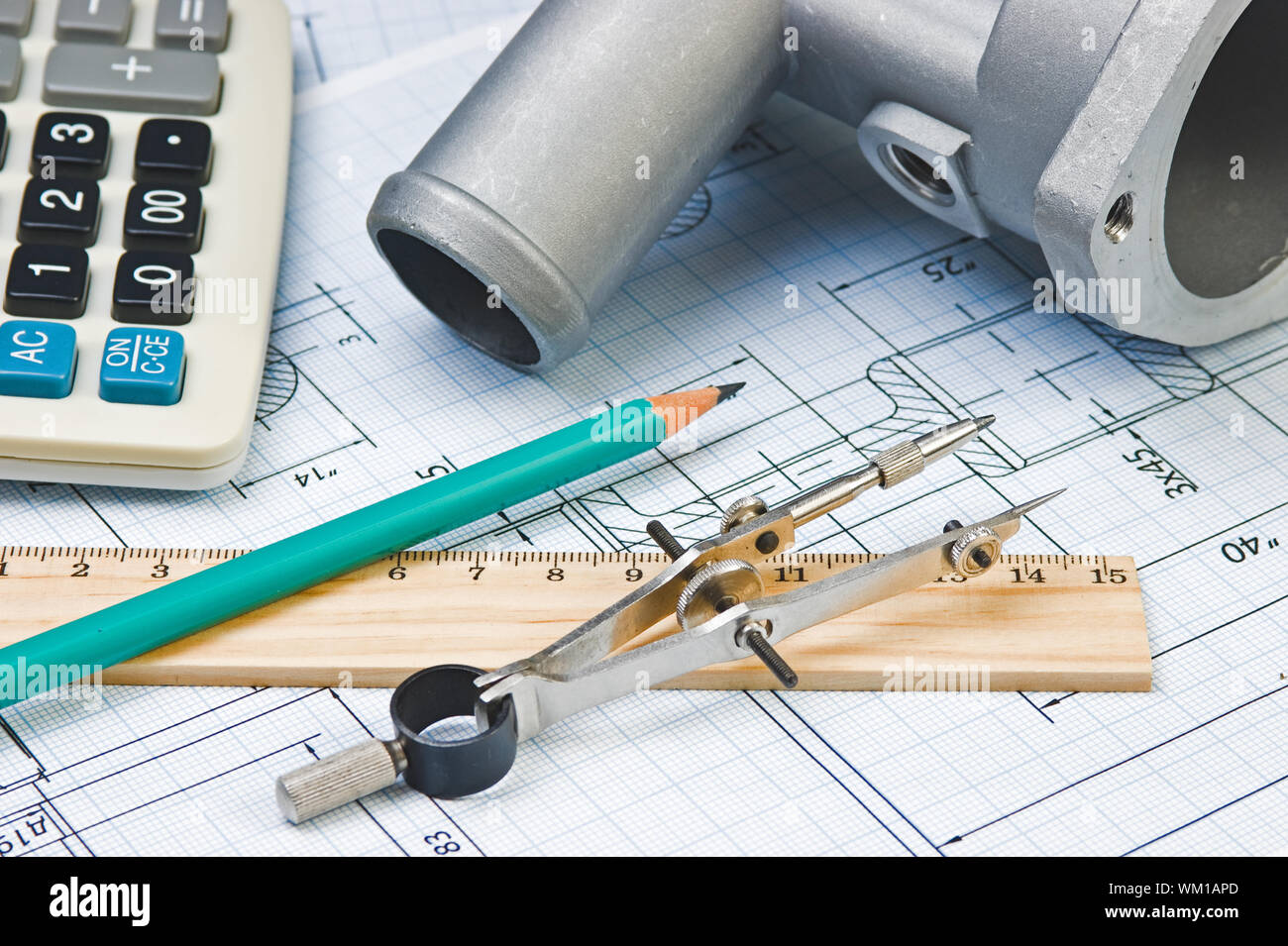 Mechanical Drawing Tools Bearing High Resolution Stock Photography and ...