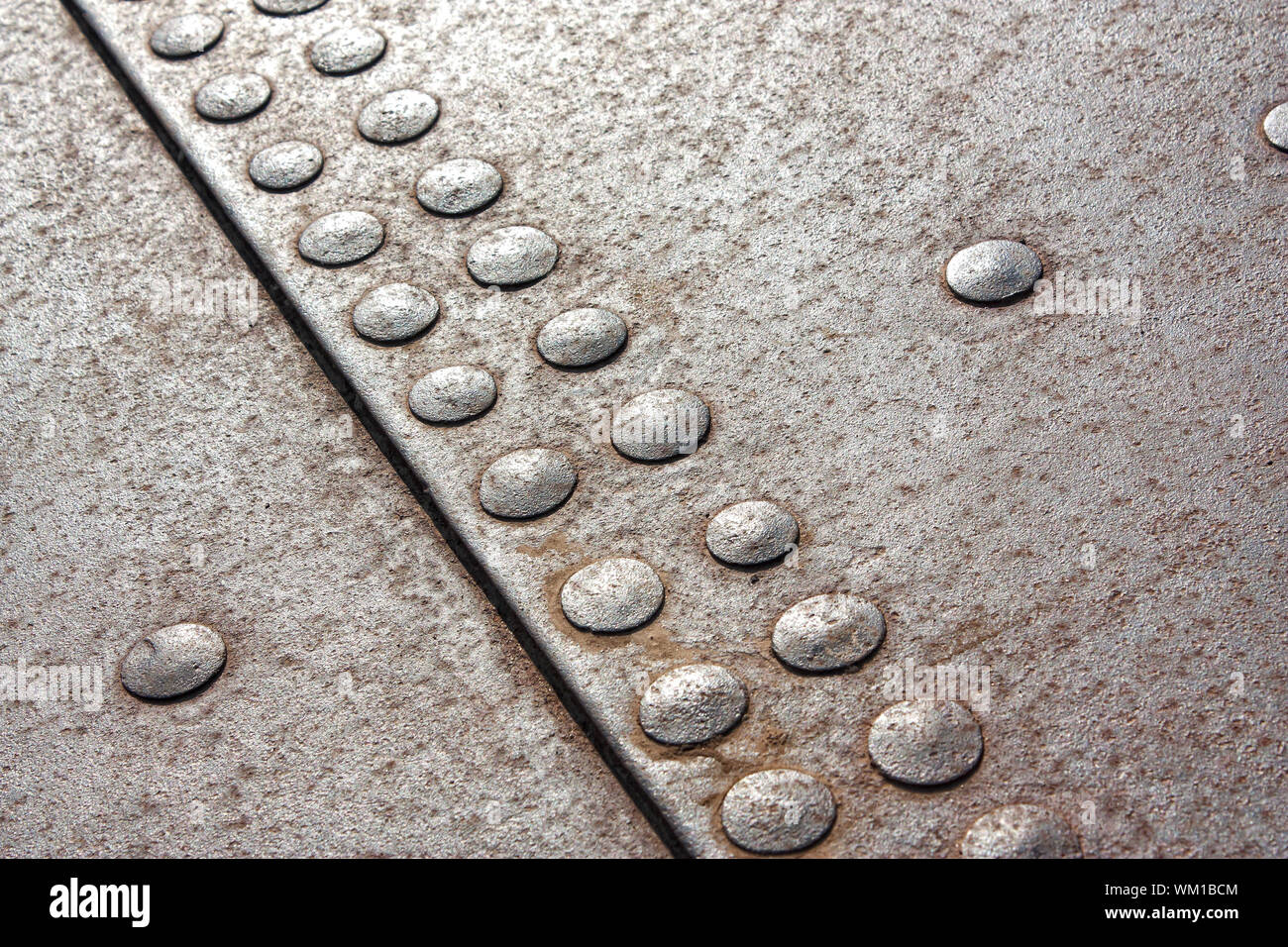 background of the rivets on rusty metals Stock Photo - Alamy