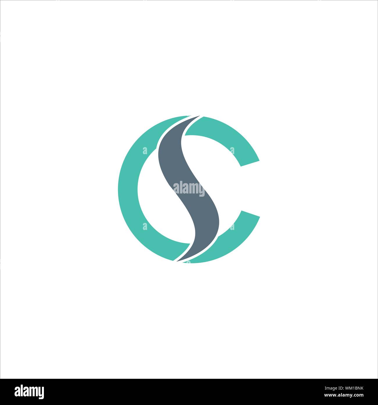 CS and SC creative initial based letter icon logo vector designs Stock ...