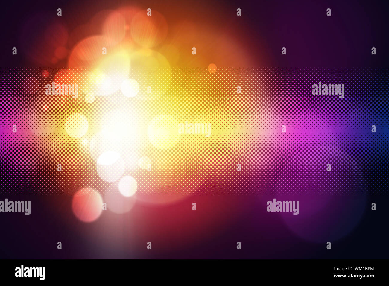 Glow multicolor circles on dark background. Abstract texture Stock ...