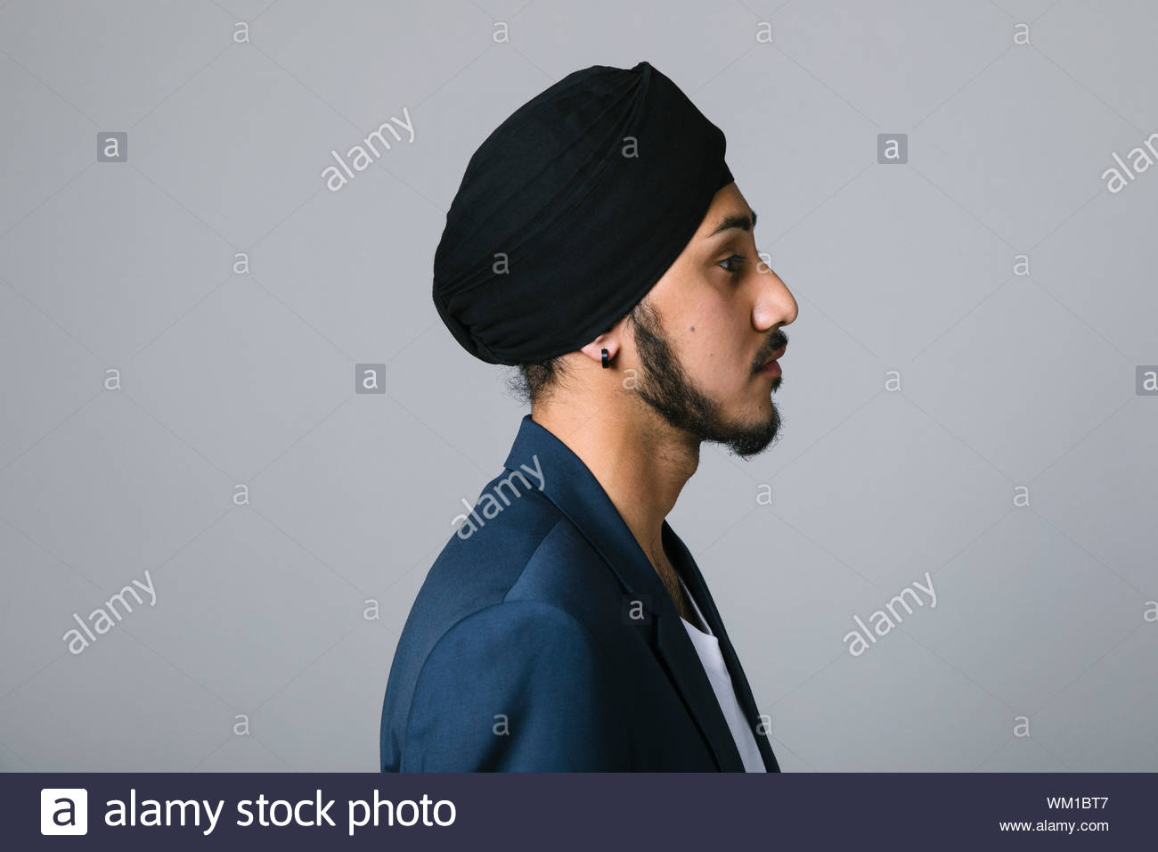 Side view turban hi-res stock photography and images - Alamy