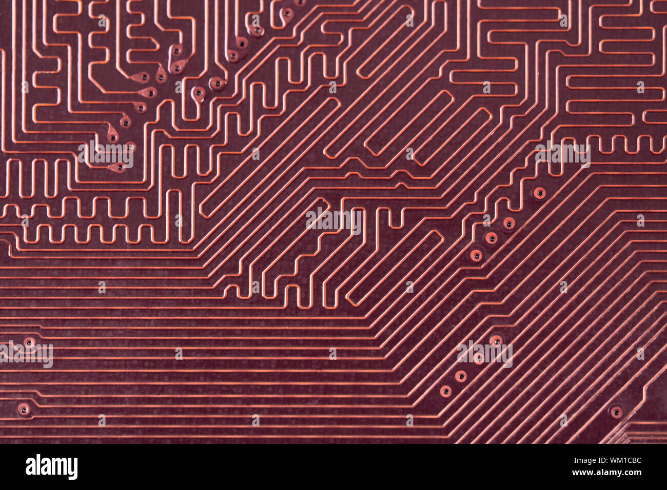 High tech red industrial circuit board electronic background Stock ...