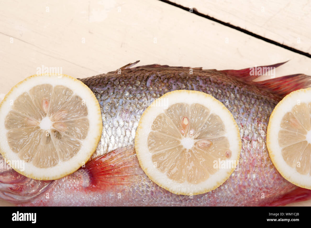 Fresh raw sea bass hi-res stock photography and images - Alamy