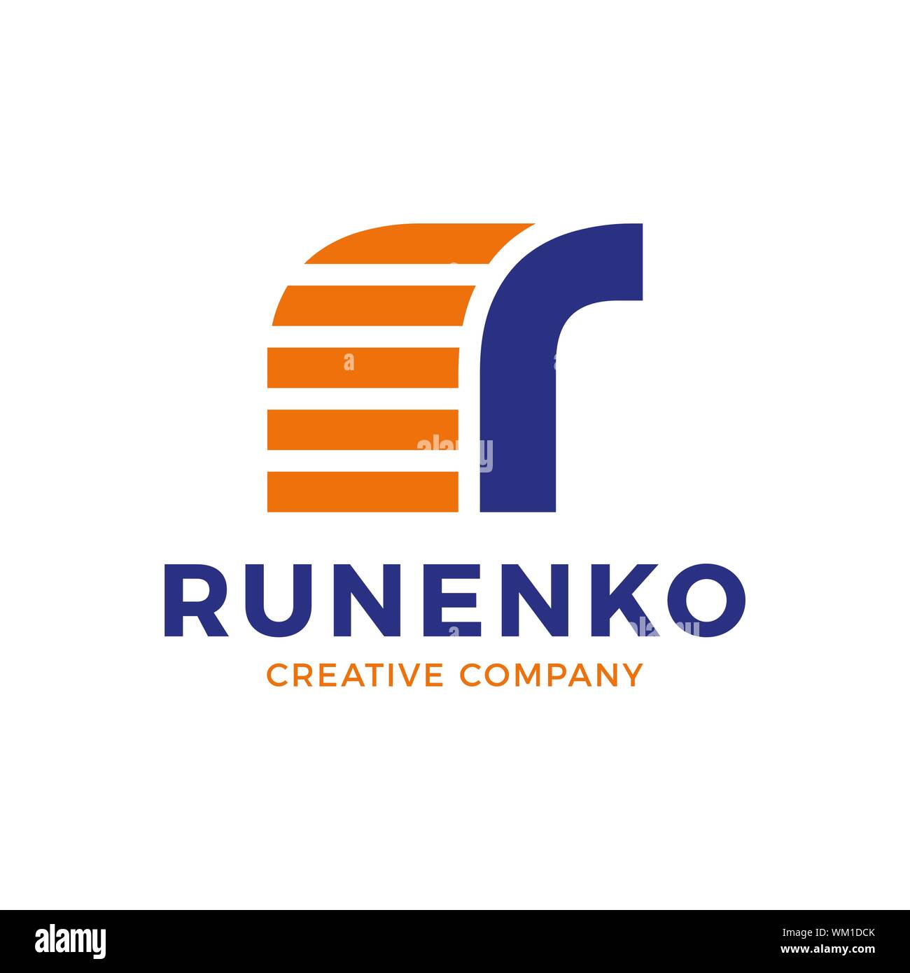 Abstract letter R logo design template. Dynamic vector font. Universal ...