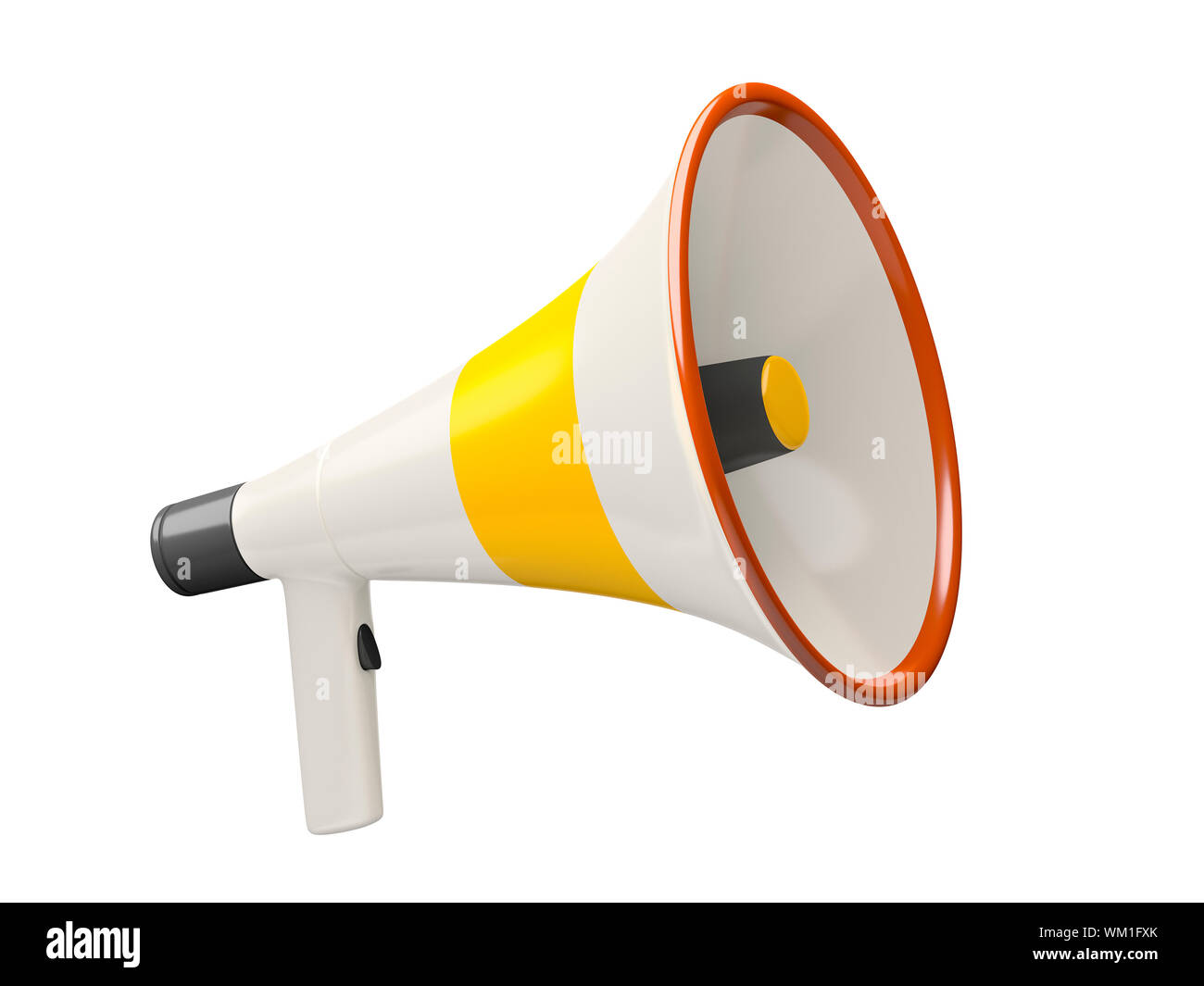 An image of a typical megaphone isolated on a white background Stock ...